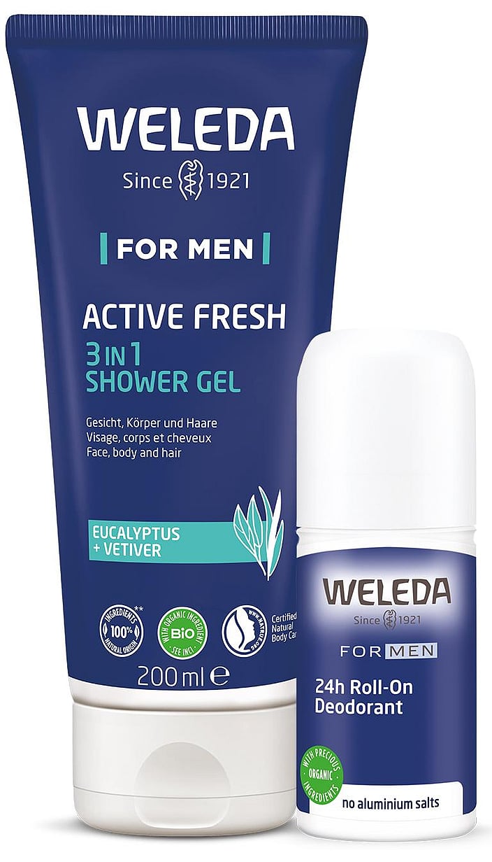 Men's 3-in-1 Body Wash & Deodorant Set | Natural - Weleda