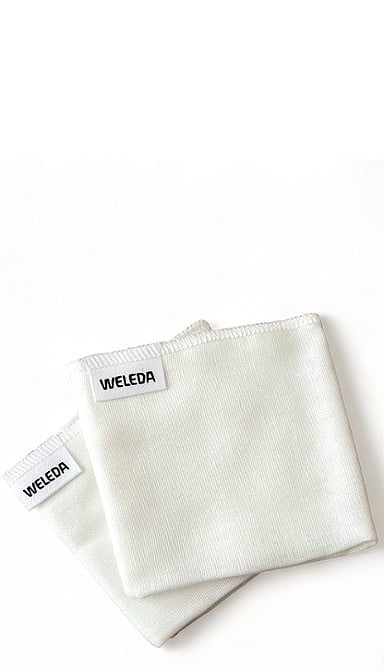 Natural Muslin Face Cloth | Gentle Cleansing | Weleda
